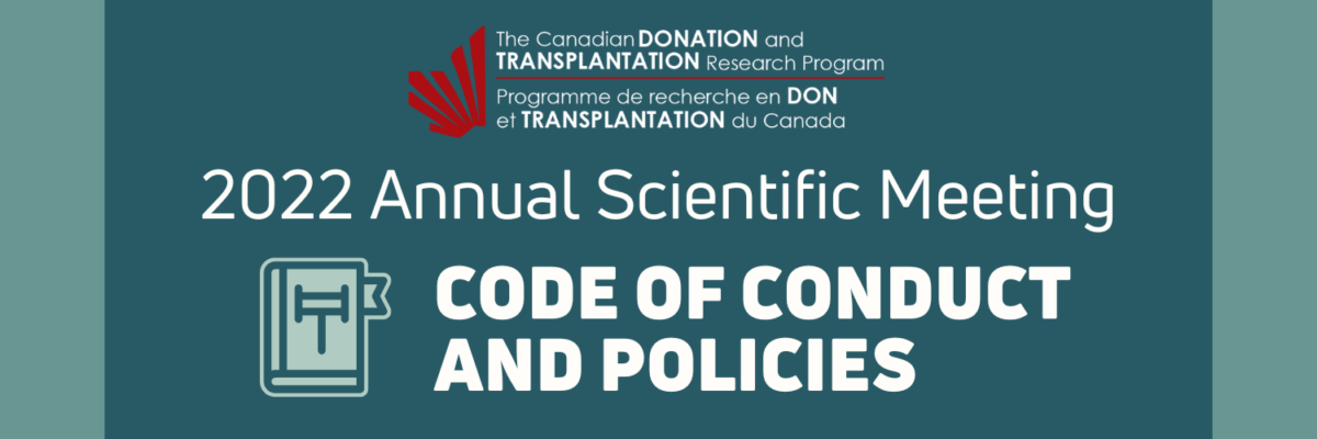 CDTRP 9th Annual Scientific Meeting – Code of Conduct and Policies ...