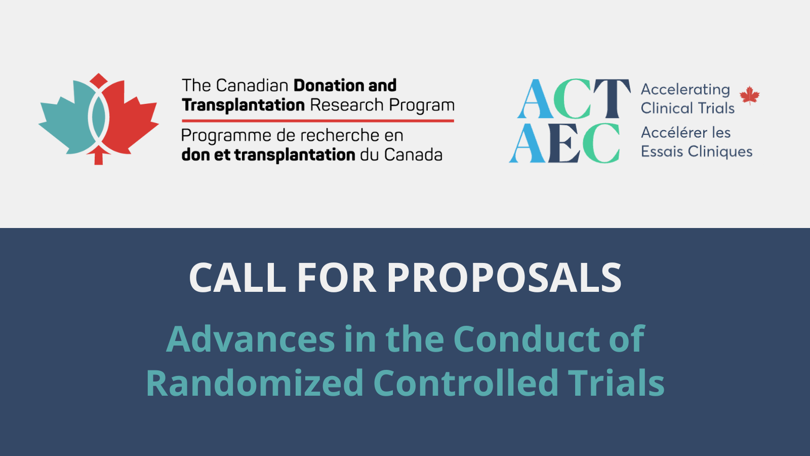 Call for Proposals: Advances in the Conduct of Randomized Controlled ...