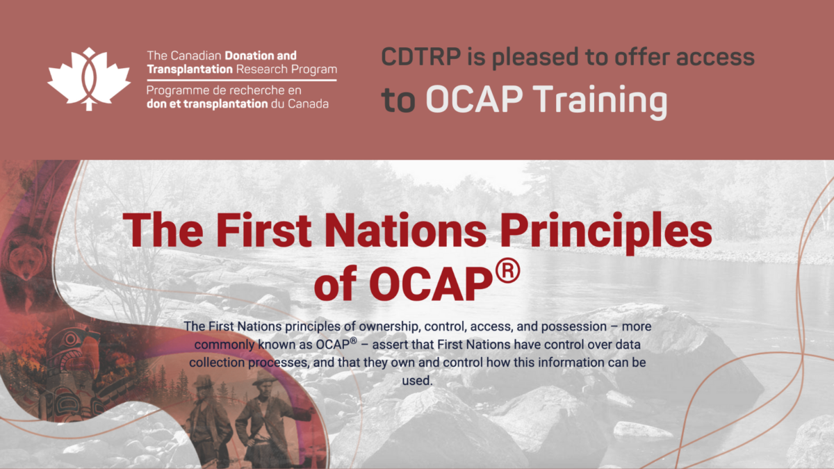 CDTRP is pleased to offer access to OCAP Training – Canadian Donation ...