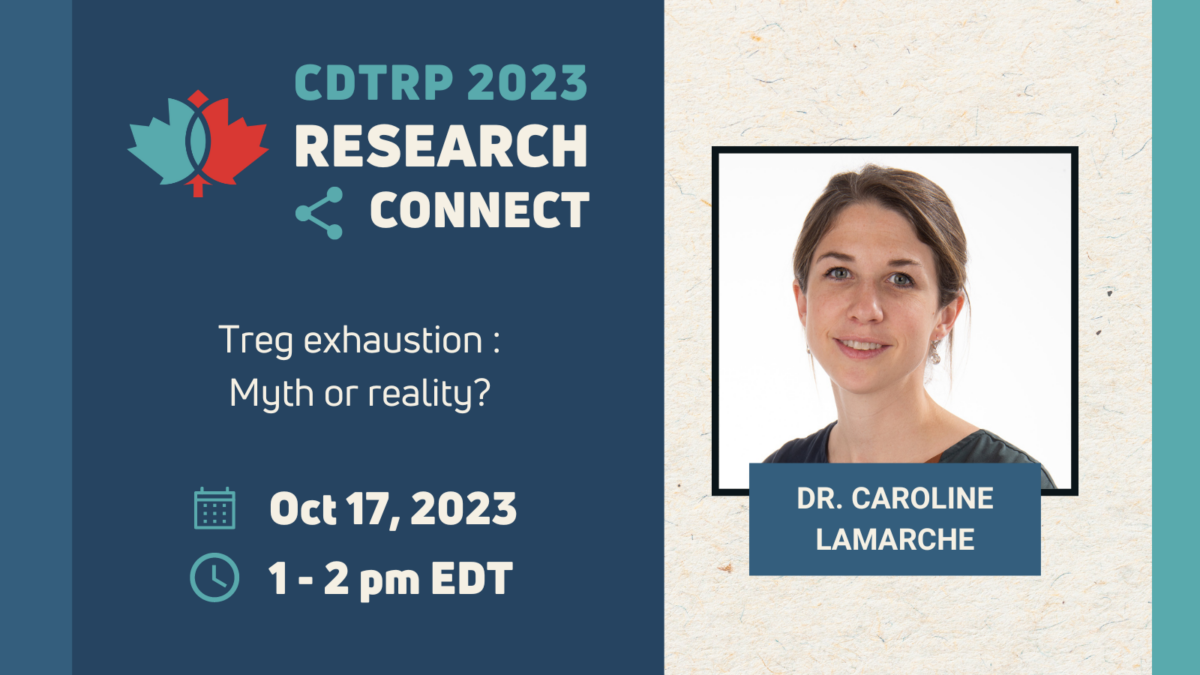 CDTRP Research Connect – Dr. Caroline Lamarche – Canadian Donation and ...