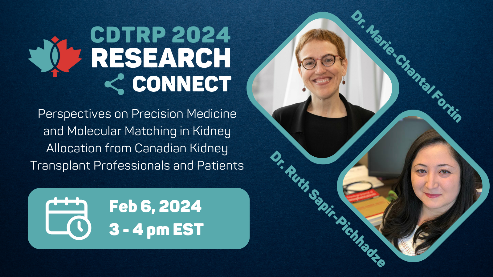 CDTRP Research Connect – Dr. Marie-Chantal Fortin & Dr. Ruth Sapir ...