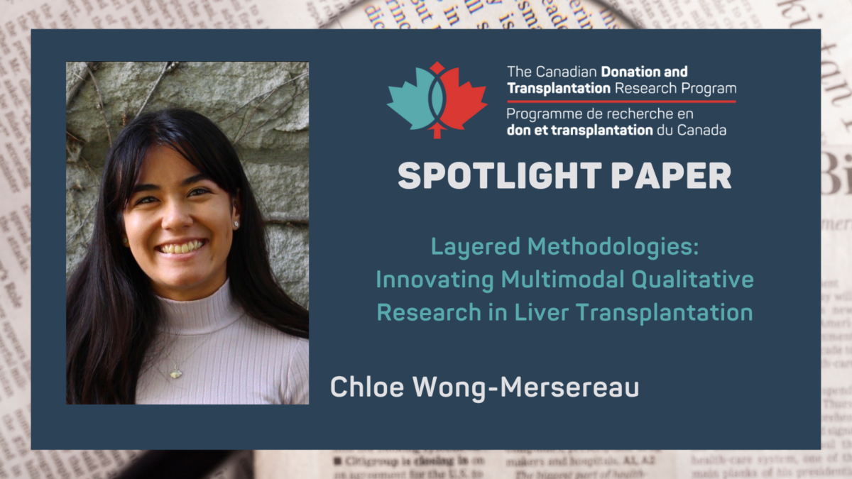 Spotlight paper in the Journal of Liver Transplantation: Chloe Wong ...