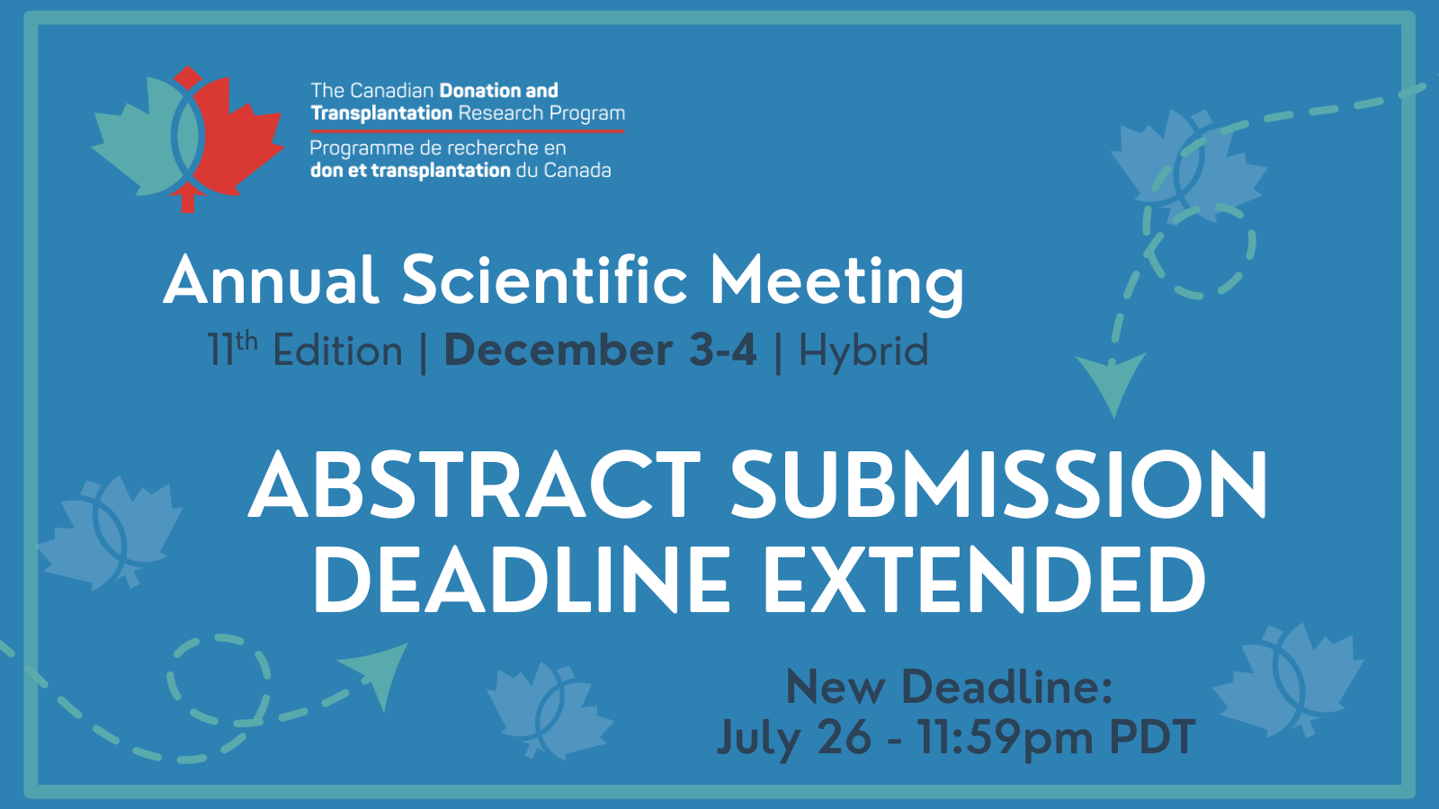 CDTRP 11th Annual Scientific Meeting Abstract Reminder – Canadian ...