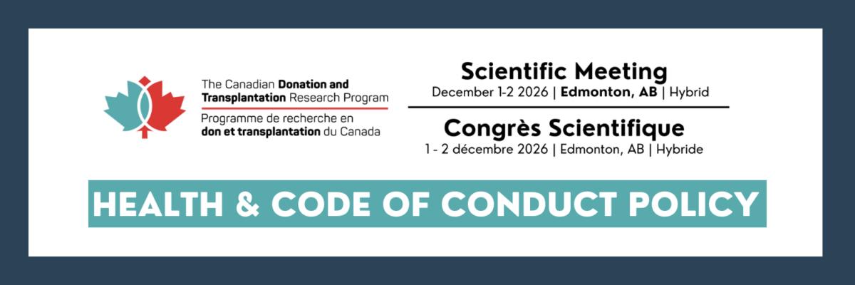 CDTRP 2026 Scientific Meeting – Health & Code of Conduct Policies ...
